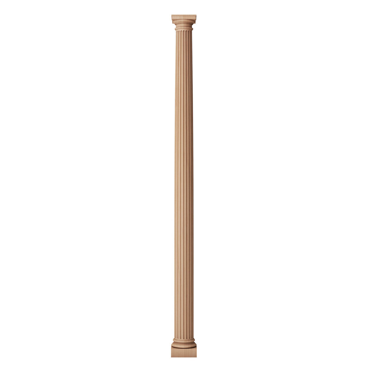 Premium Wood Columns - Architectural Fluted Round Fireplace Columns ...