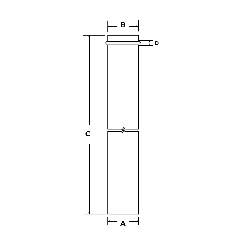 Fiberglass Column Design #BR-104SQ - Tuscan, Square, Non-Tapered Style ...