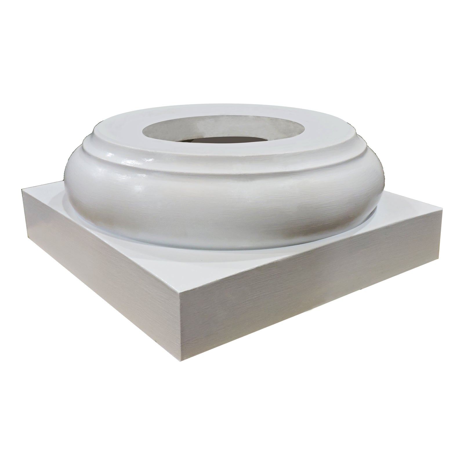 Tuscan Fiberglass Weight-Bearing Column Base for Wood Columns ...