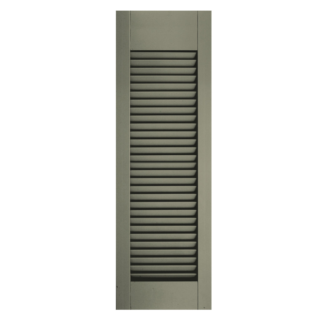 Custom Top or Bottom Rail Location Open Louver Shutters - [Architectur ...