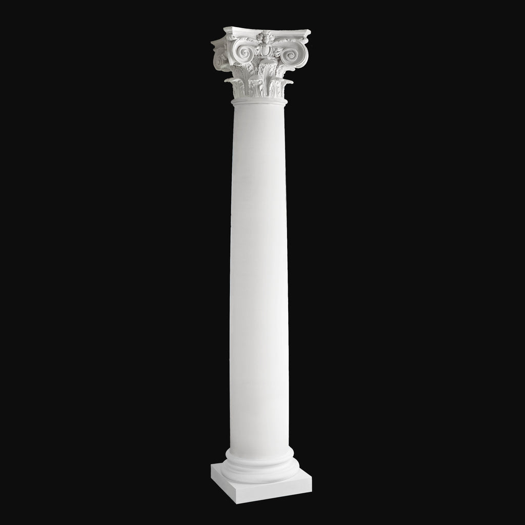 Exterior Fiberglass Column Design #BR-154 - Smooth Modern Composite ...
