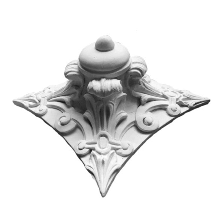 8-1/2" Square Elizabethan Plaster Rosette – Brockwell Incorporated