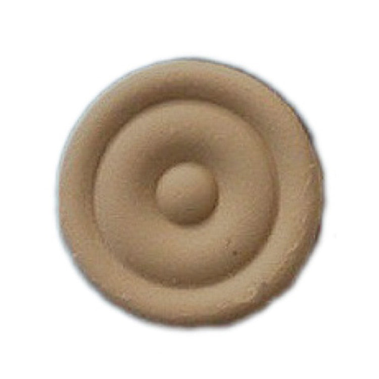3/4"(Diam) - Round Plain Rosette Design for Woodwork - [Compo Material ...