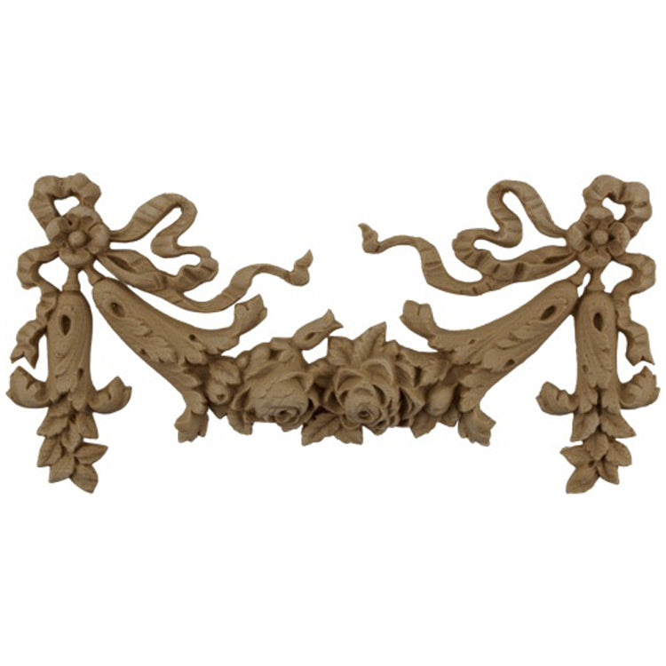 10-1/4"(W) x 5-1/4"(H) x 13/16"(Relief) - French Renaissance Festoon ...