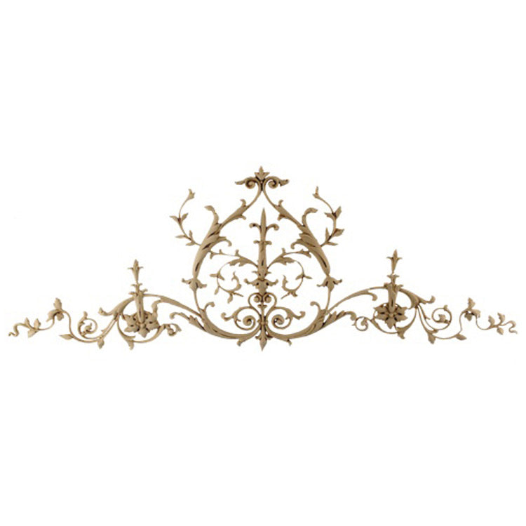 19-1/2"(W) x 7"(H) x 1/4"(Relief) - Renaissance Vine Horizontal Design ...