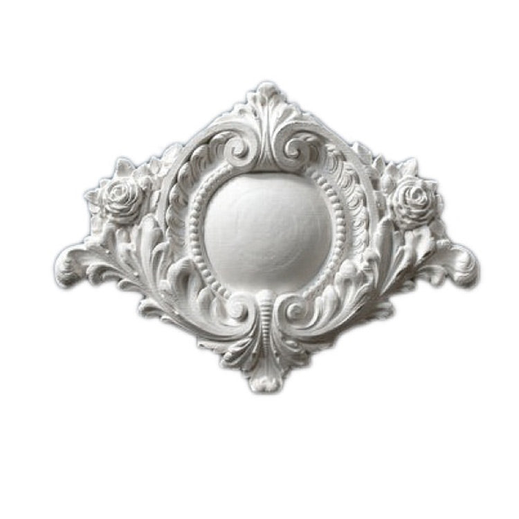 French Shield Plaster Cartouche Applique | www.COLUMNSDIRECT.com ...