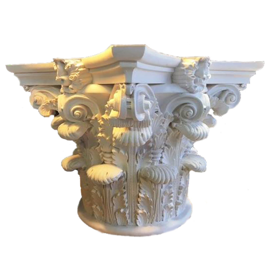 Round Roman Corinthian Replacement Plaster Capital – Brockwell Incorporated