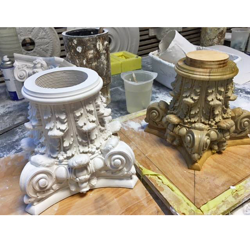 Shop Plaster Round Column Capitals - Modern Composite Design ...