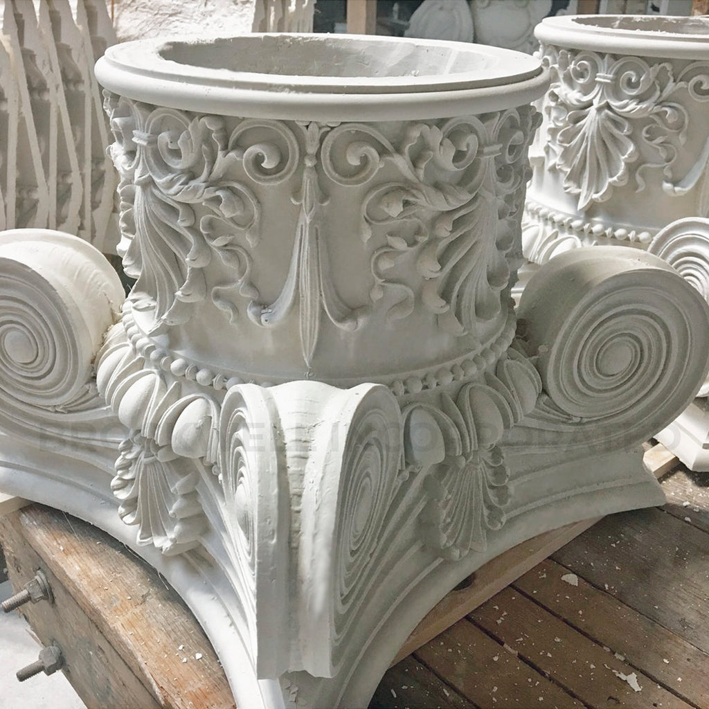 Round Column Capitals Online - Empire w/ Necking Plaster Design ...